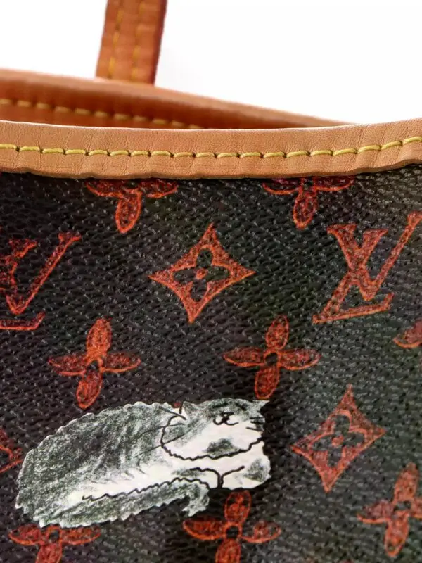 LOUIS VUITTON Neverfull Nm Limited Edition Grace Coddington Catogram Canvas Mm - Brown