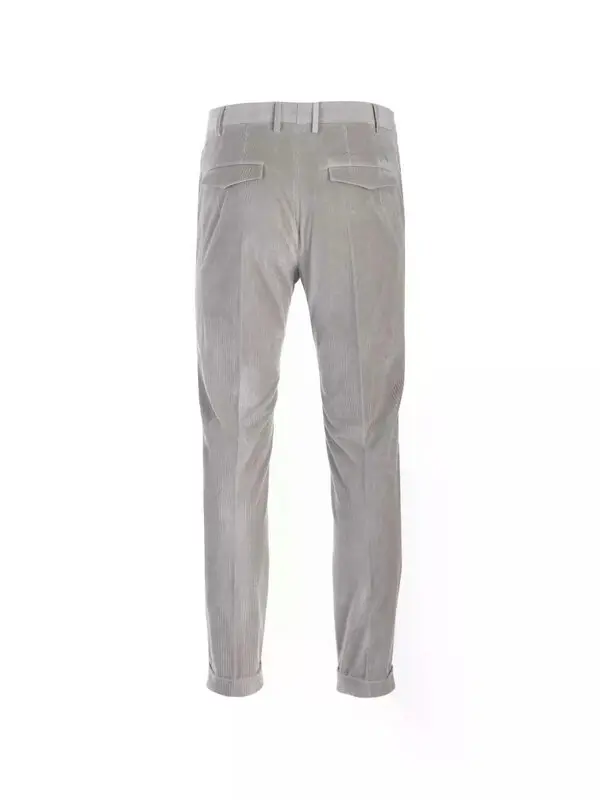 PT TORINO Master Corduroy-velvet Trousers - Grey