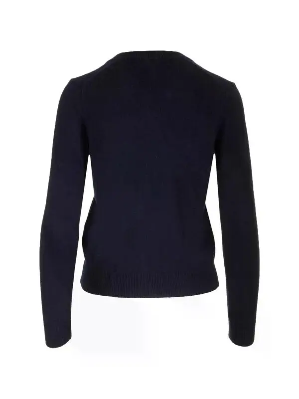 Play Comme Des Garcon Heart-patch Cardigan - Blue