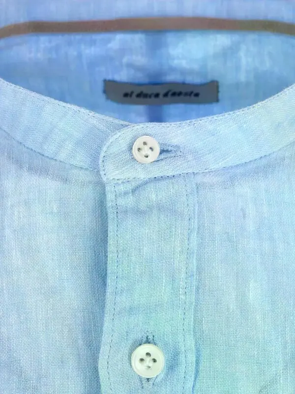 AL DUCA D’AOSTA 1902 Mandarin-collar Linen Shirt