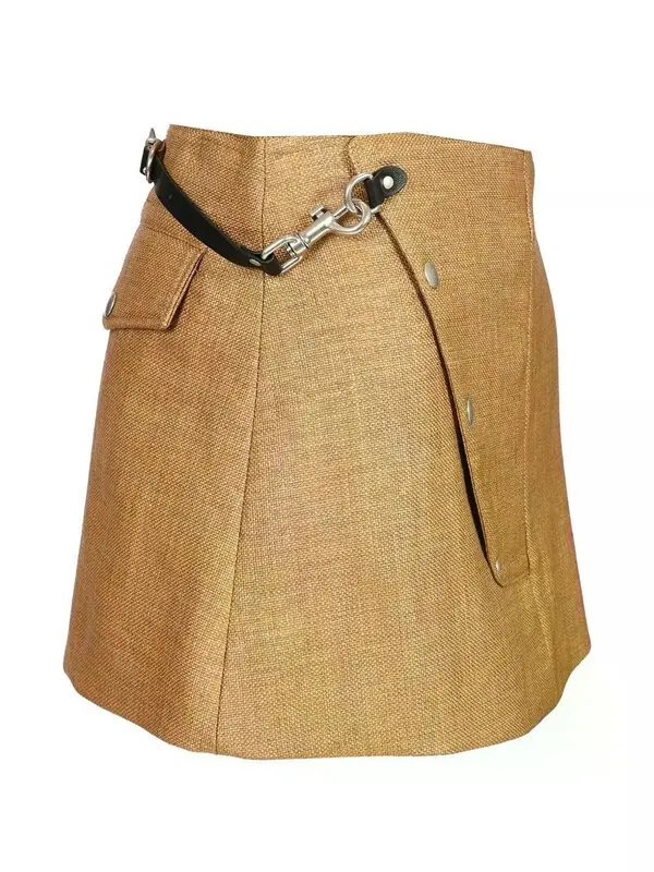 DURAZZI MILANO Asymmetric Raffia Skirt