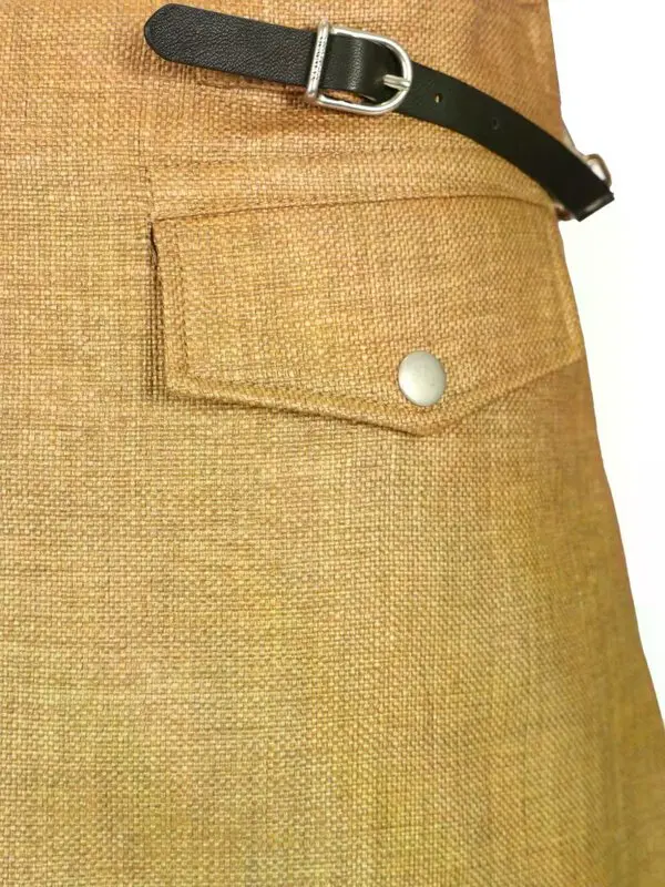 DURAZZI MILANO Asymmetric Raffia Skirt