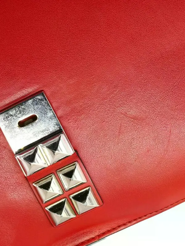 Prada Monochrome Elektra Studded Leather Medium Shoulder Bag