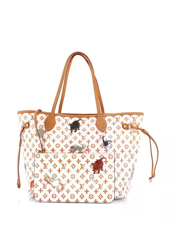 LOUIS VUITTON Neverfull Nm Limited Edition Grace Coddington Catogram Canvas Mm - Multicolour