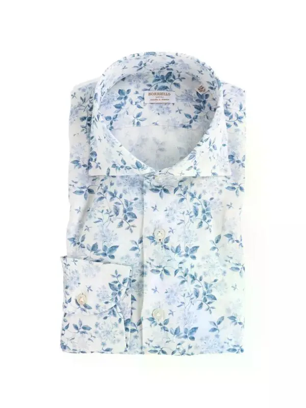 BORRIELLO NAPOLI Marechiaro Floral-print Shirt