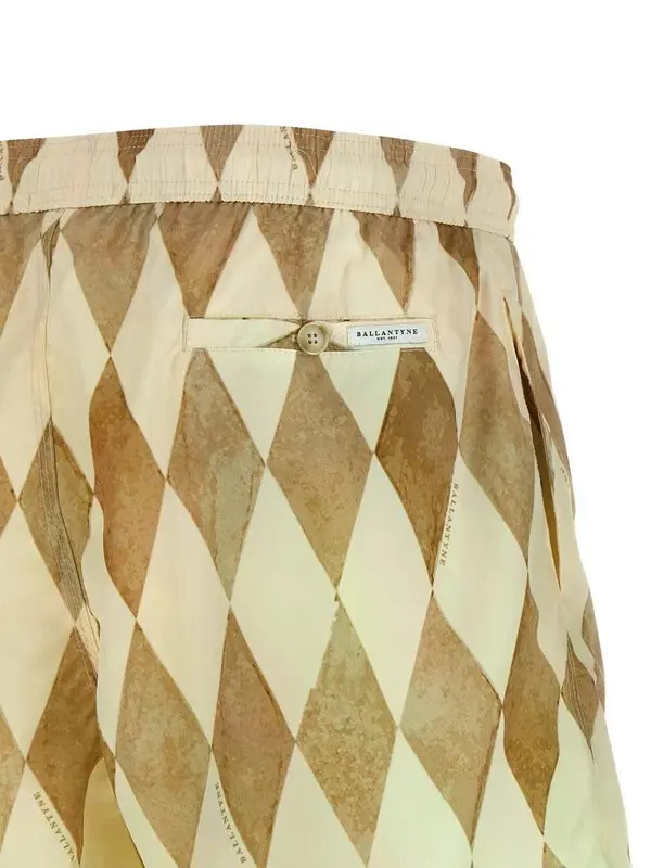 BALLANTYNE Diamond-pattern Swim Shorts