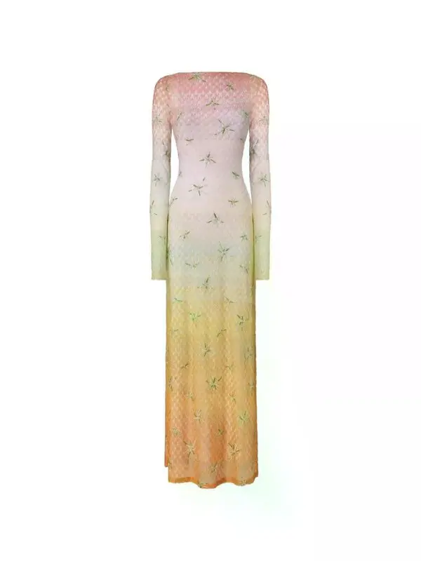 Missoni Embroidered Cover-up Maxi Dress - Orange