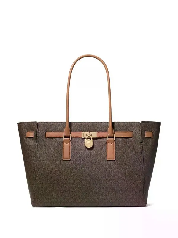 Michael Kors Large Logo Tote Bag - Brown