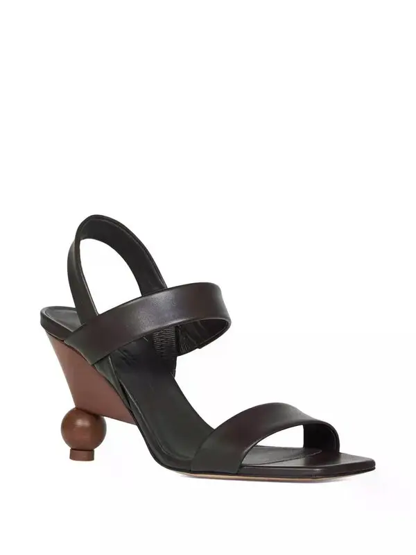 Max Mara Square-toe Heeled Sandals