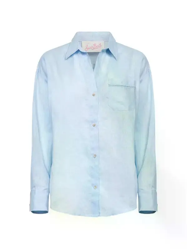 MC2 SAINT BARTH Chest-pocket Linen Shirt