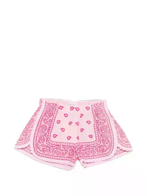 ORSINA Bandana-print Mini Shorts