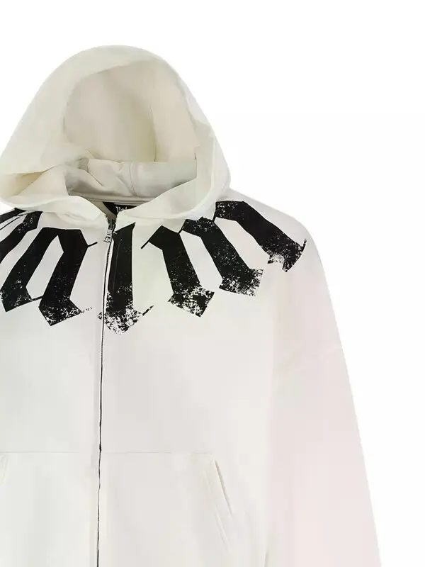 Palm Angels Logo-print Zip-up Hoodie