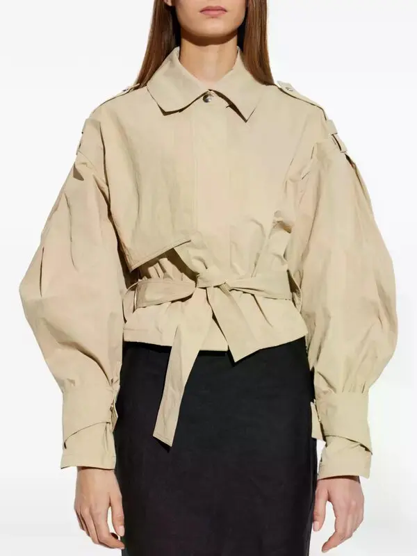IRO PARIS Belted Puff-sleeve Jacket
