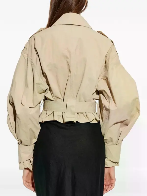 IRO PARIS Belted Puff-sleeve Jacket