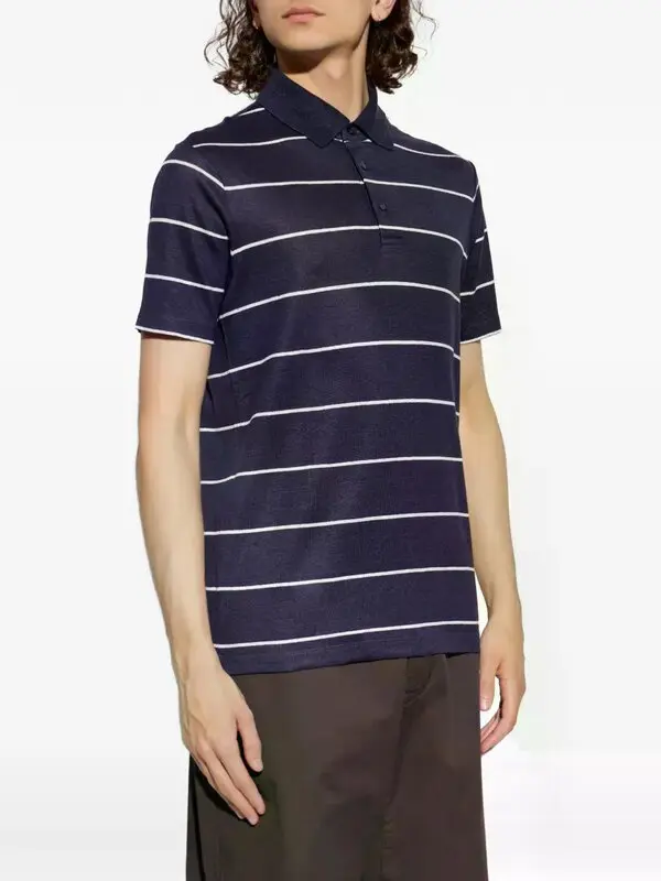 Paul & Shark Striped Short-sleeve Polo Shirt - Blue