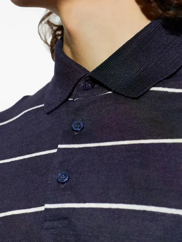 Paul & Shark Striped Short-sleeve Polo Shirt - Blue