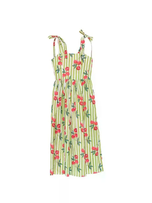 ELLEBLEU Olivia Striped Midi Dress