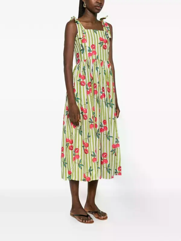 ELLEBLEU Olivia Striped Midi Dress