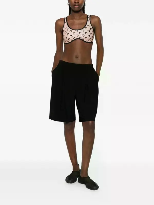 MARINE SERRE Moon Print Sleeveless Top - Neutrals
