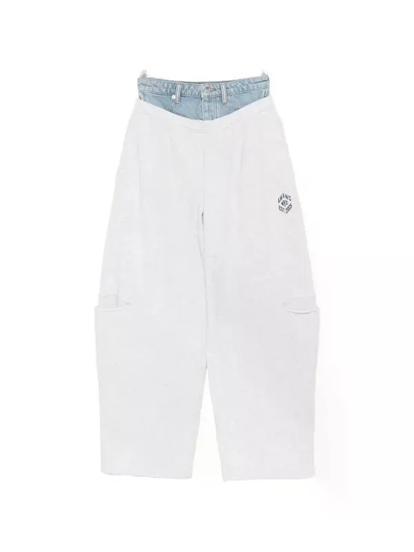 Alexander Wang Layered Waistband Slash-detail Track Pants