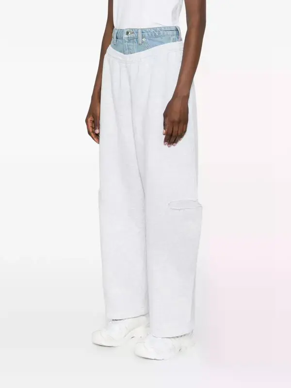 Alexander Wang Layered Waistband Slash-detail Track Pants
