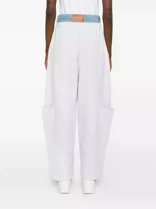 Alexander Wang Layered Waistband Slash-detail Track Pants