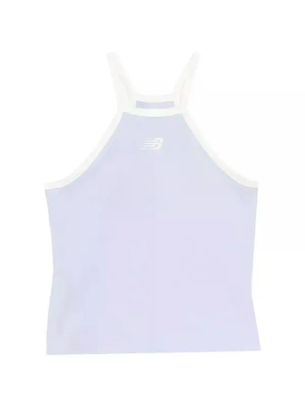 NEW BALANCE Logo-embroidered Top - Purple