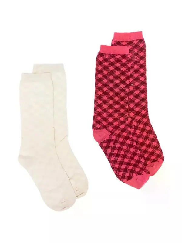 Adidas X Wales Bonner Argyle Socks - Pink
