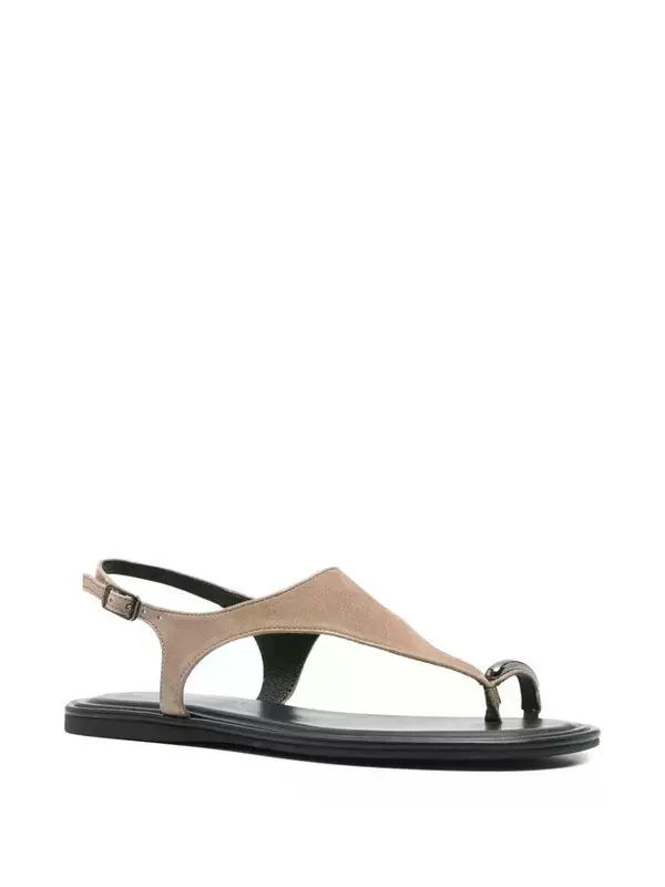 TAMARIS Buckle-fastening Thong Sandals - Neutrals