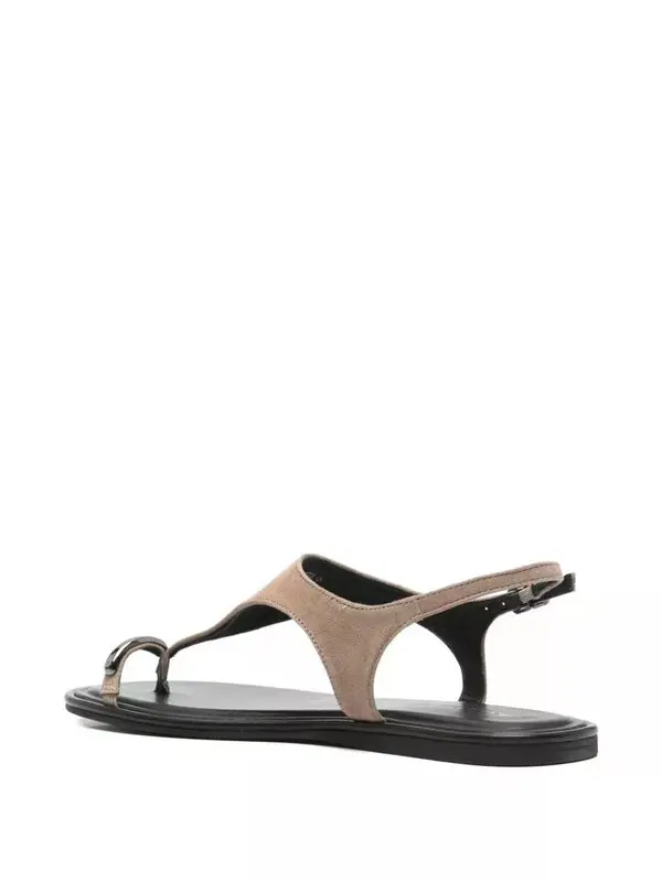 TAMARIS Buckle-fastening Thong Sandals - Neutrals