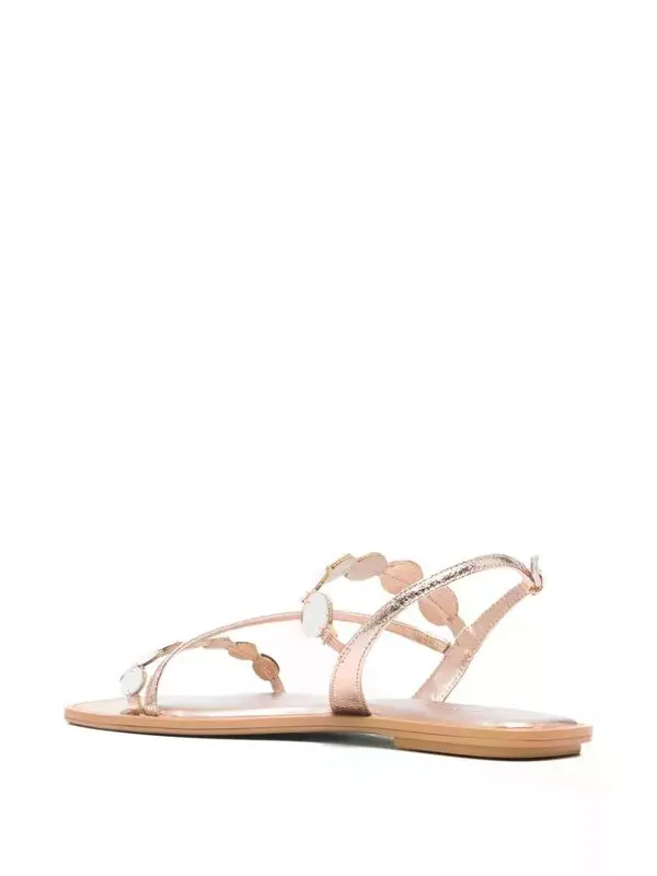 TAMARIS Disc-embellished Metallic Sandals - Pink