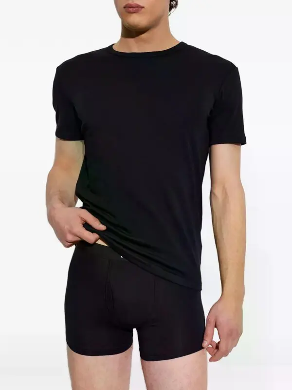 MAISON MARGIELA Logo-patch T-shirt - Black