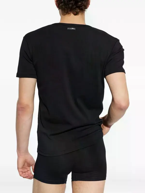 MAISON MARGIELA Logo-patch T-shirt - Black