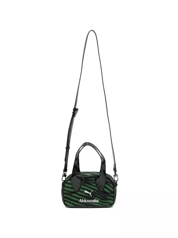 PUMA X Ahluwalia Mesh-knit Cross Body Bag - Black