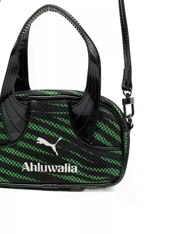 PUMA X Ahluwalia Mesh-knit Cross Body Bag - Black