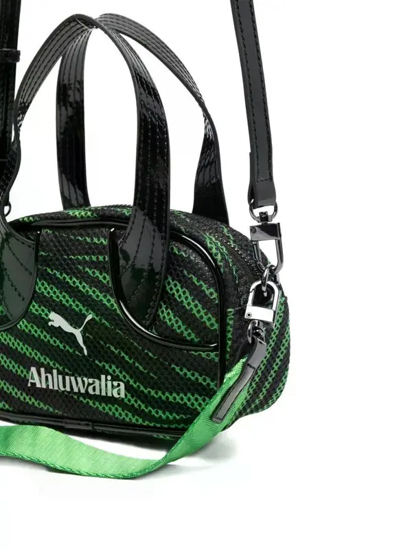 PUMA X Ahluwalia Mesh-knit Cross Body Bag - Black