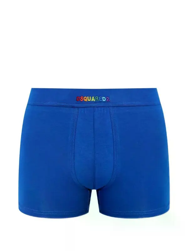 Dsquared2 Logo-embroidered Boxers - Blue