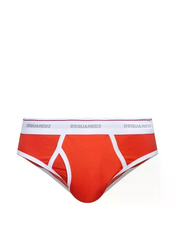 Dsquared2 Logo-waistband Briefs - Red