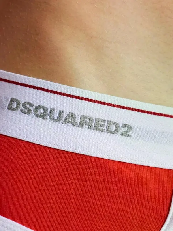 Dsquared2 Logo-waistband Briefs - Red