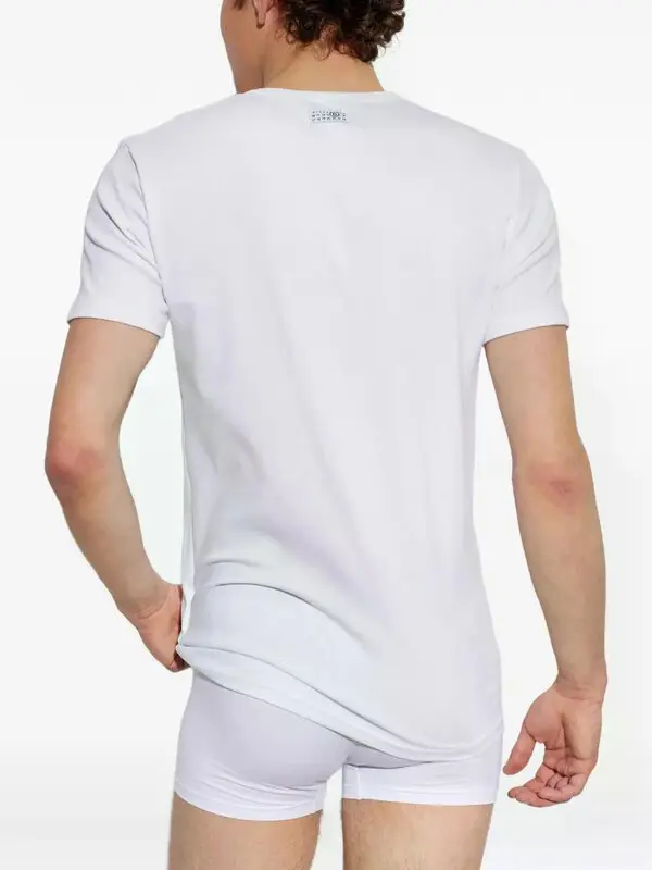 MAISON MARGIELA Logo-patch T-shirt - White