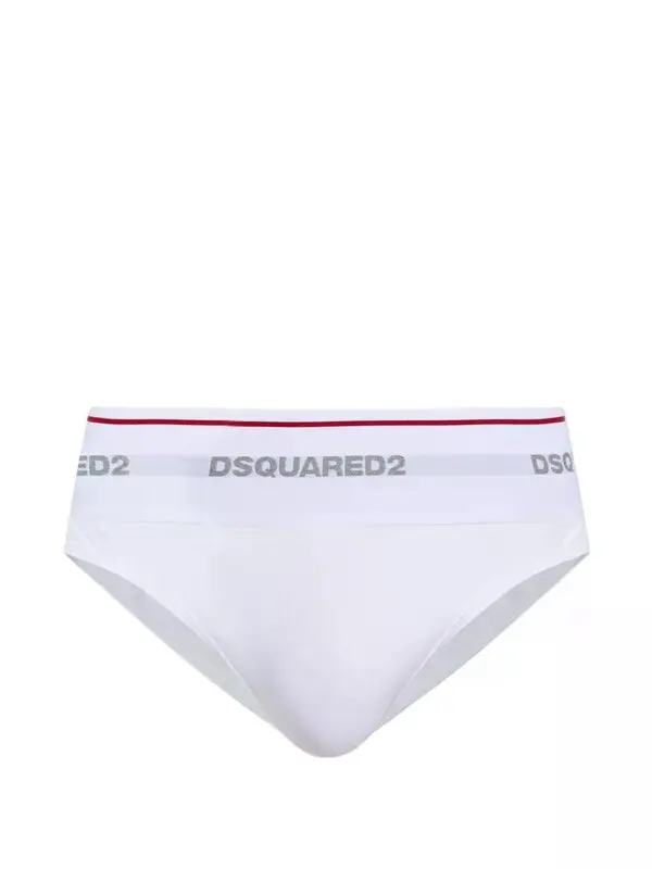 Dsquared2 Logo-waistband Briefs - White