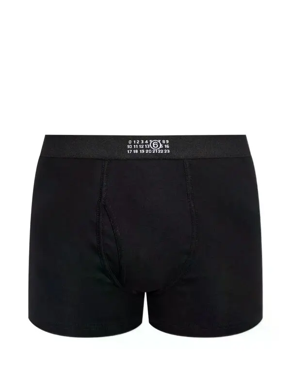 MAISON MARGIELA Logo-patch Boxers - Black