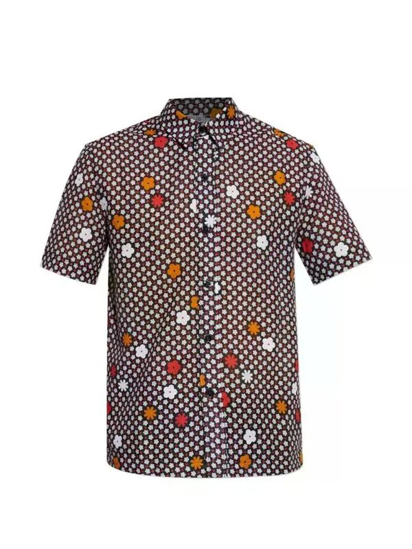 MAISON MARGIELA Floral-print Short-sleeve Shirt