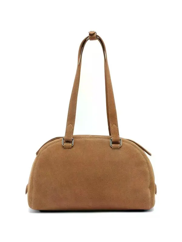 DIESEL® Suede Dome Shoulder Bag With Oval D Logo