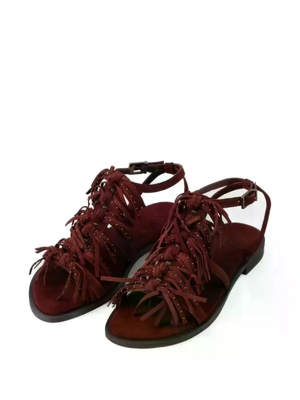 Ash Panic Flat Sandals - Red