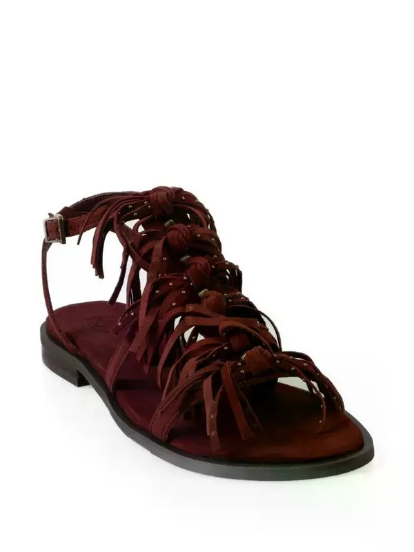 Ash Panic Flat Sandals - Red