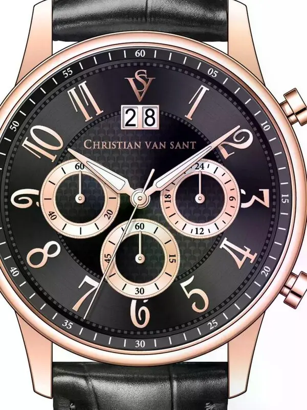 CHRISTIAN VAN SANT Heritage 42mm Watch - Black