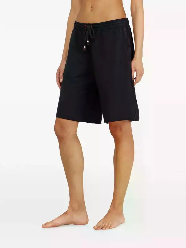 DIESEL® Peached Raw-edge Cotton Shorts