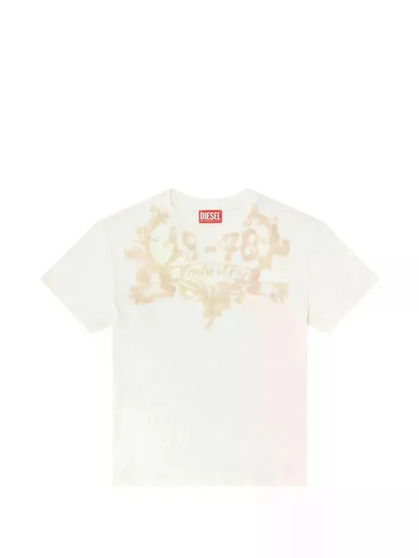 DIESEL® Graphic-print Cotton T-shirt - White