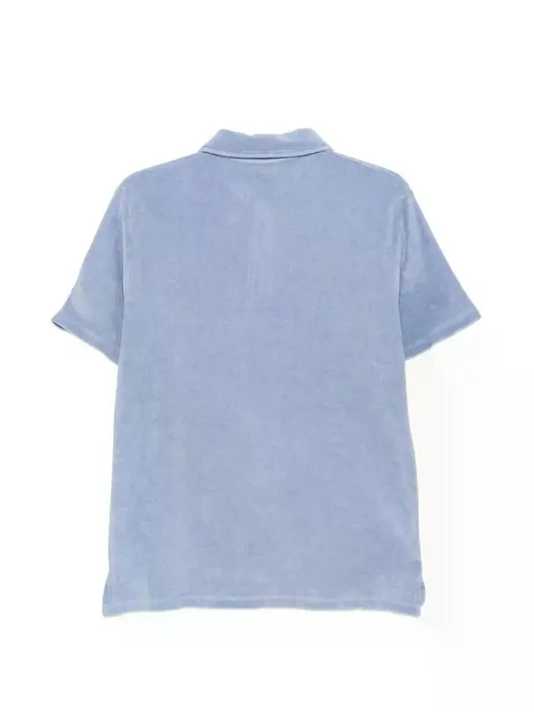 Altea Smith Spugna Short-sleeve Polo Shirt - Blue